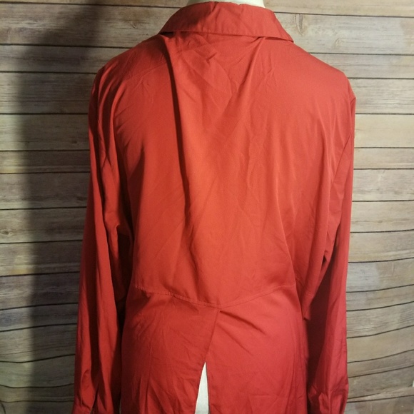 Lane Bryant | Tops | Lane Bryant Red Button Down Top | Poshmark